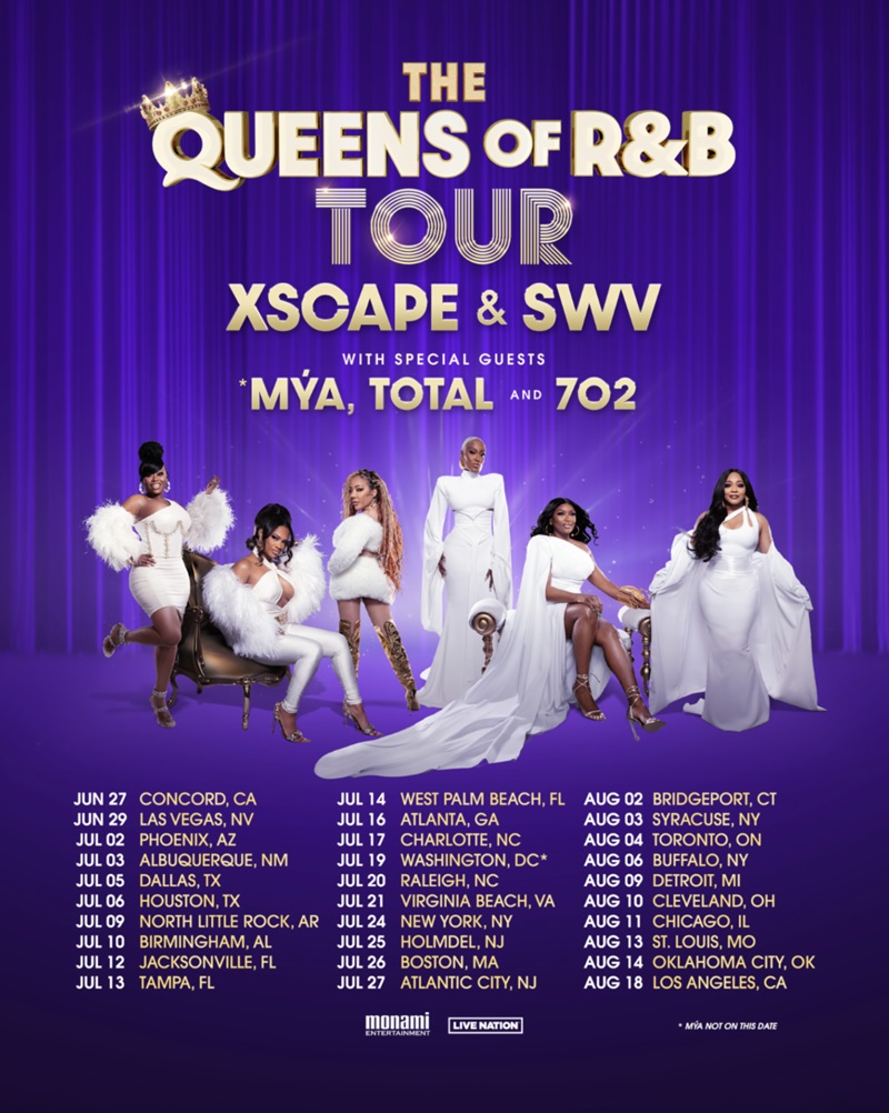SWV & Xscape Announce "The Queens of R&B Tour" With Mya, Total & 702 ...