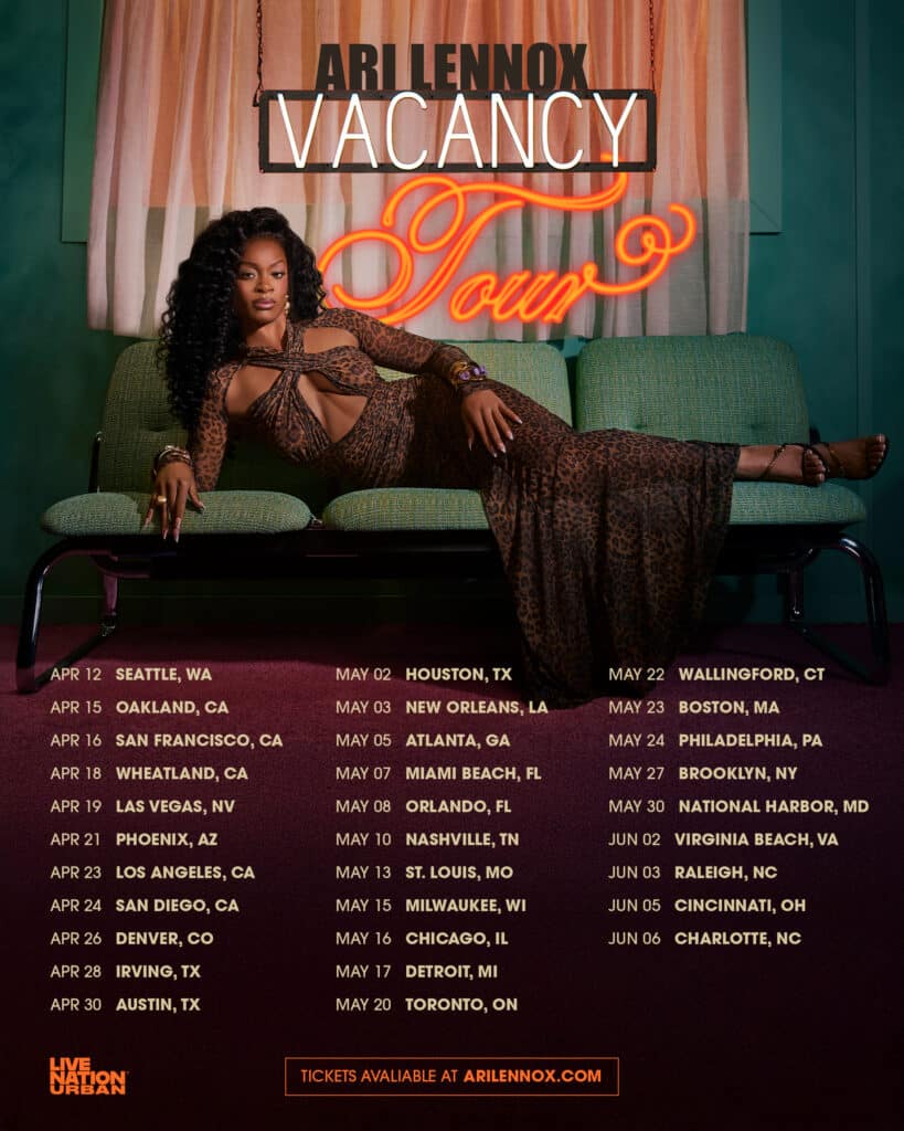 Ari Lennox Announces "Vacancy" North American Tour - New R&B Music ...